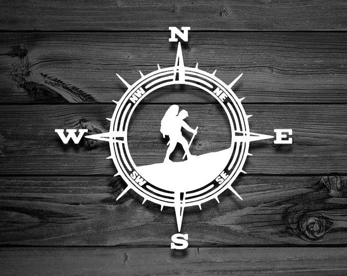 Moose Decal Mountain Decal Compass Decal Outdoor Decal - Etsy