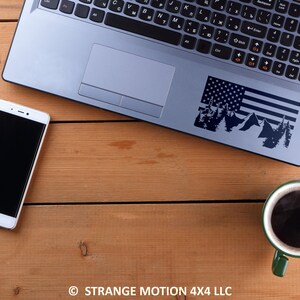 Mountain Flag Decal Pair, Car Decals, Flag Stickers, Car Accessories ...