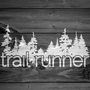 Trail Runner Vinyl Decal | Runner Decal | Trail Runner Sticker ...