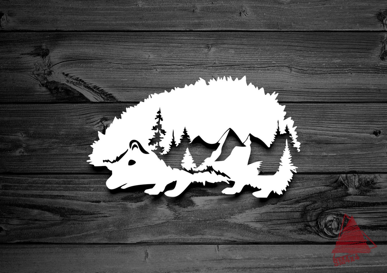 Hedgehog Decal Car Decals Mountain Stickers Laptop Decal - Etsy