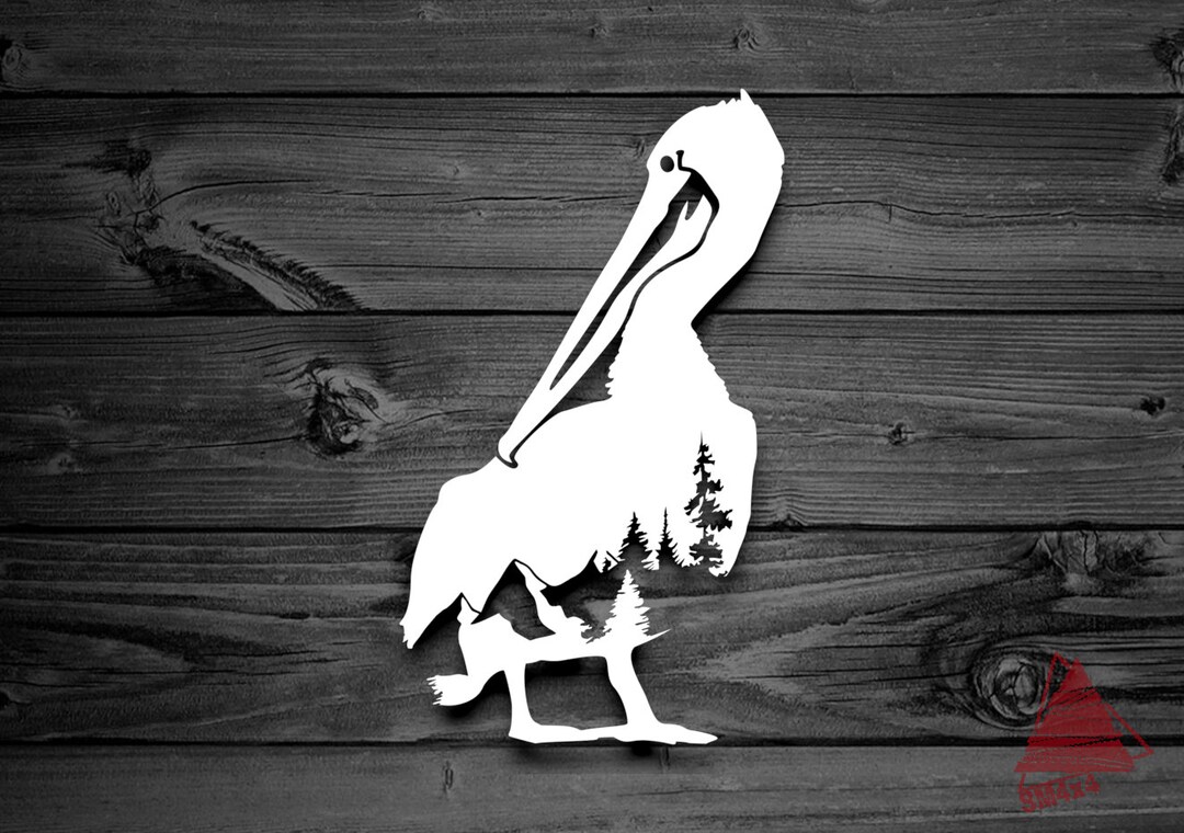 Pelican Decal, Car Decal, Mountain Decal, Laptop Decal, Adventure Decal ...
