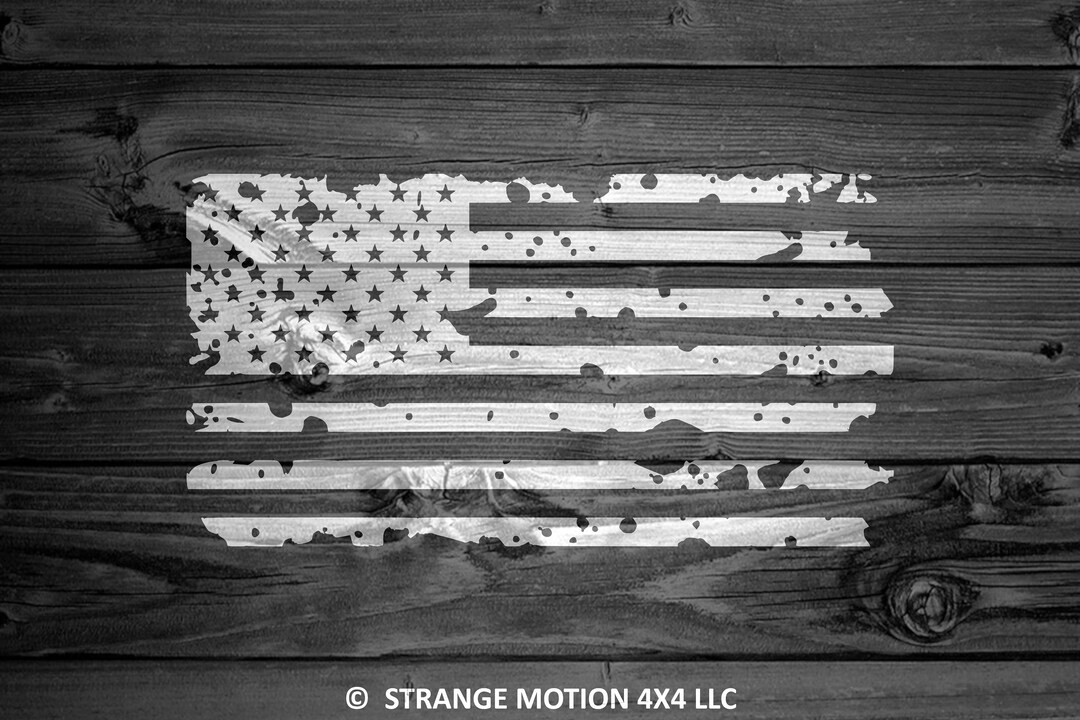 Distressed American Flag Decal, Car Decal, Patriotic Decal, USA Decal ...