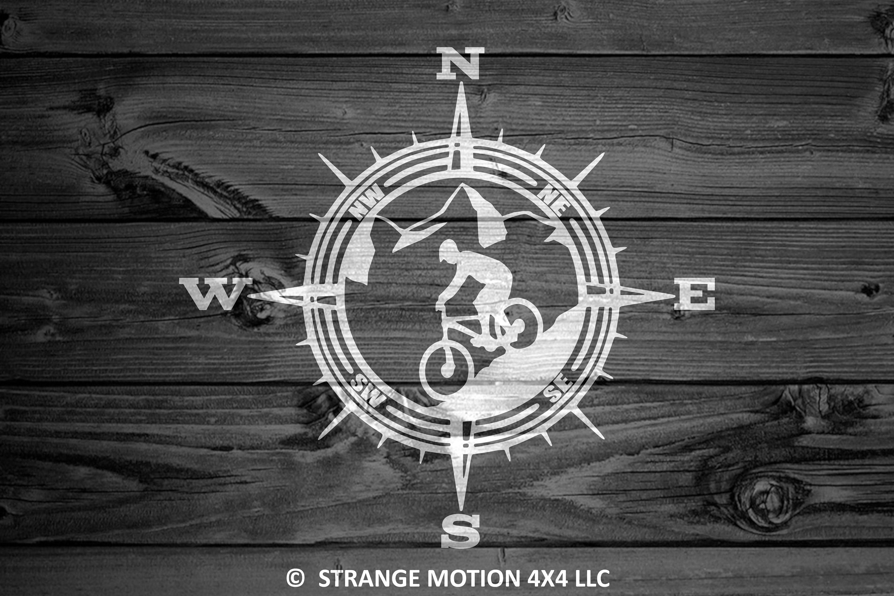 Mountain Bike Decal, Car Decal, Biker Decal, Outdoor Decal, Mountain ...