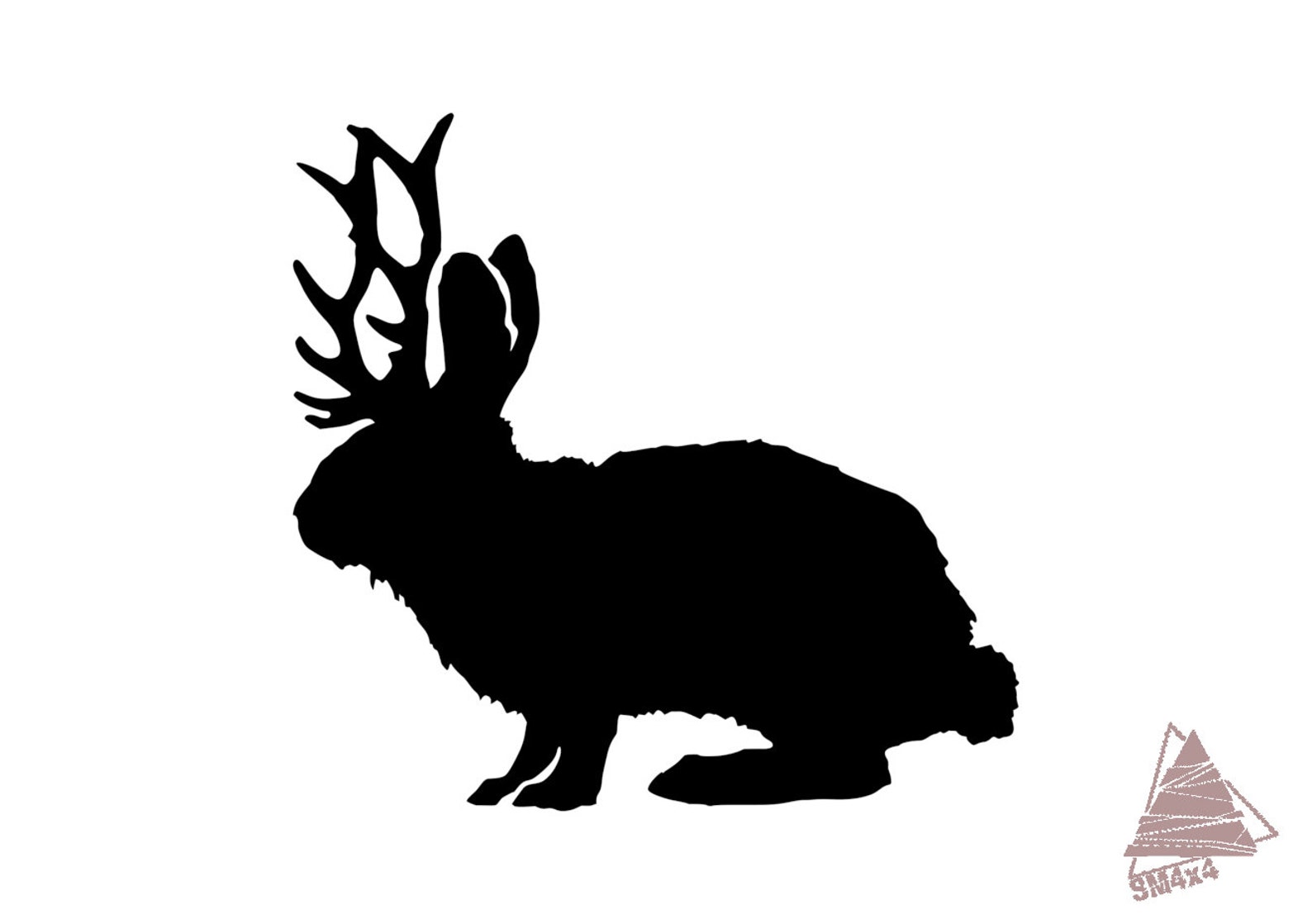 Jackalope Vinyl Decal Car Decals Bunny Rabbit Decal | Etsy