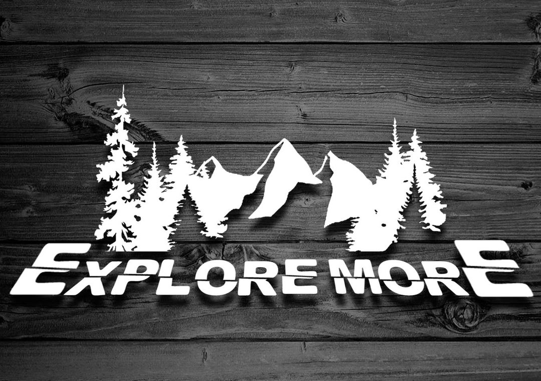 Mountain Decal, Car Decal, Explore More Decal, Outdoor Decal, Adventure ...