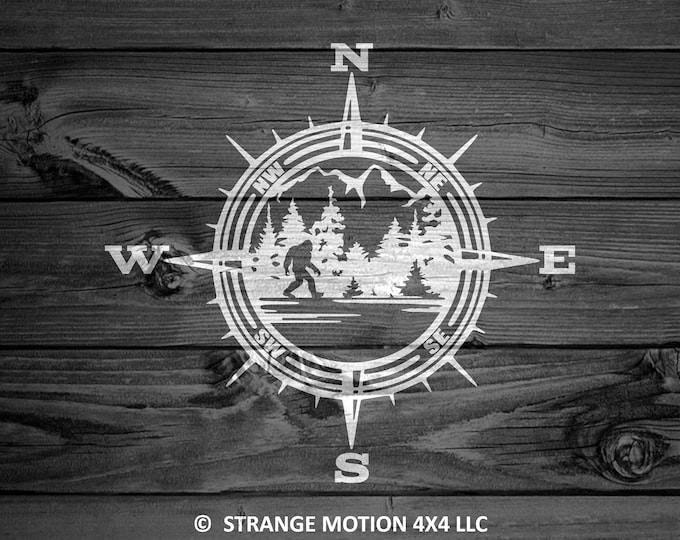 Wrangler Compass Decal Mountain Decal JKU Decal Car Decal - Etsy