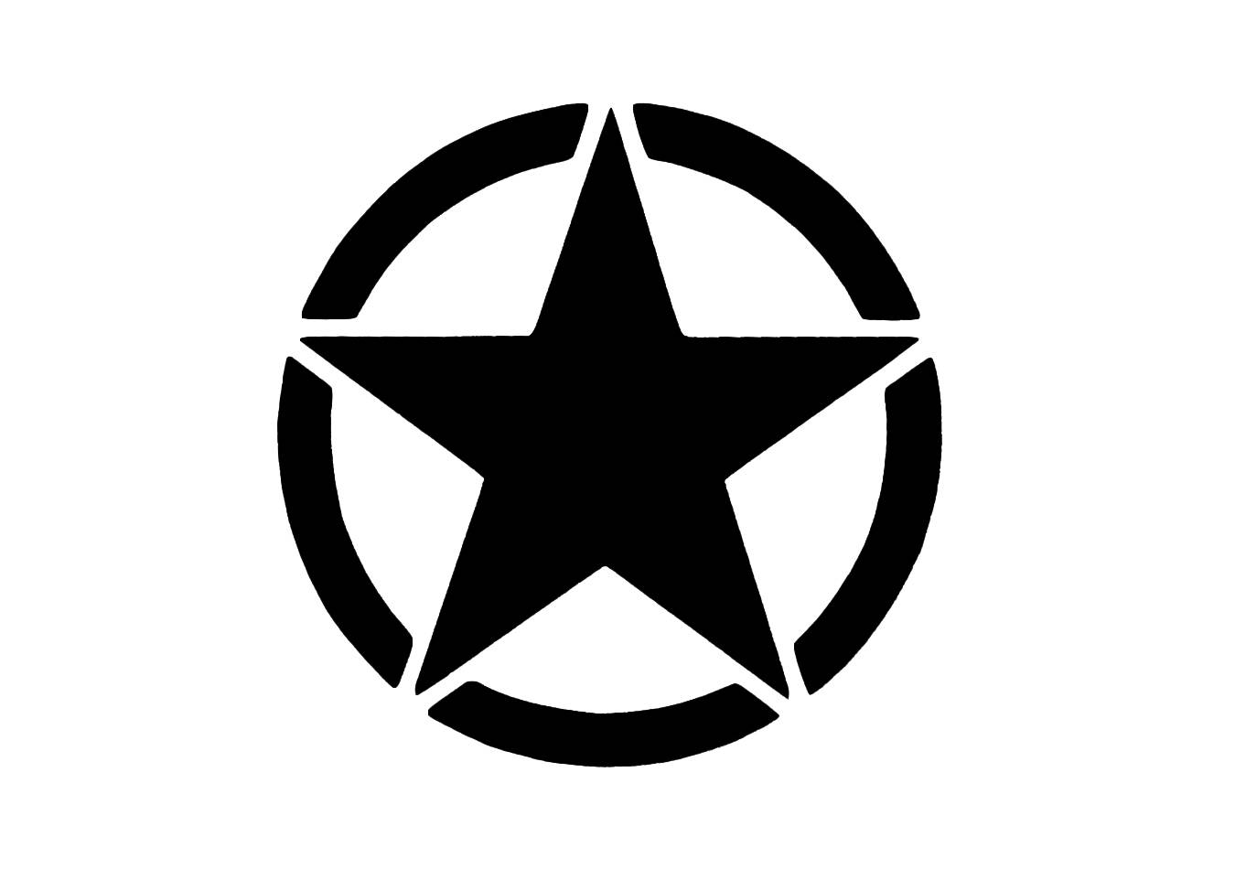 Military Star Vinyl Decal Car Decal Military Decal Army | Etsy