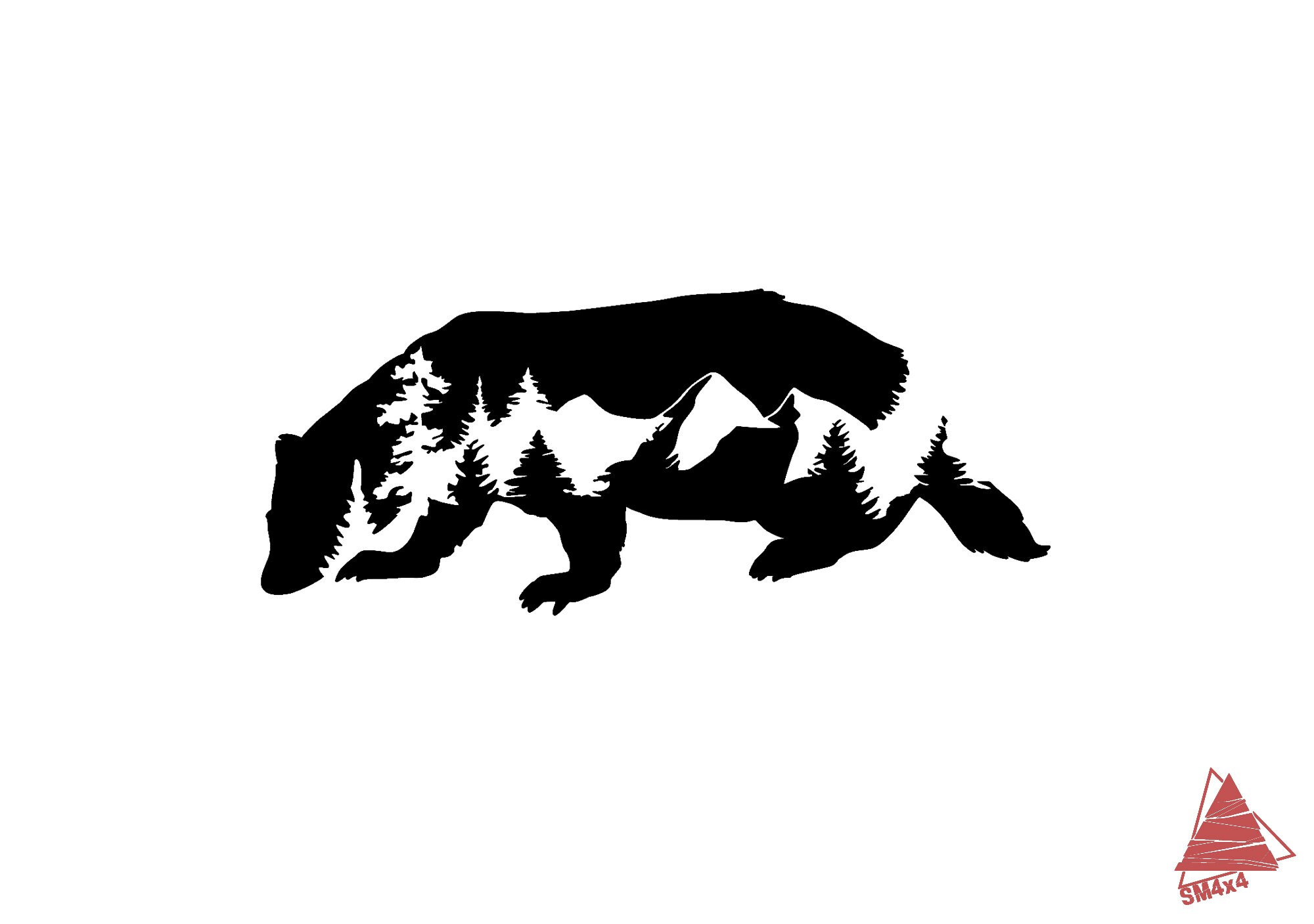 Badger Decal Car Decals Mountain Stickers Laptop Decal | Etsy