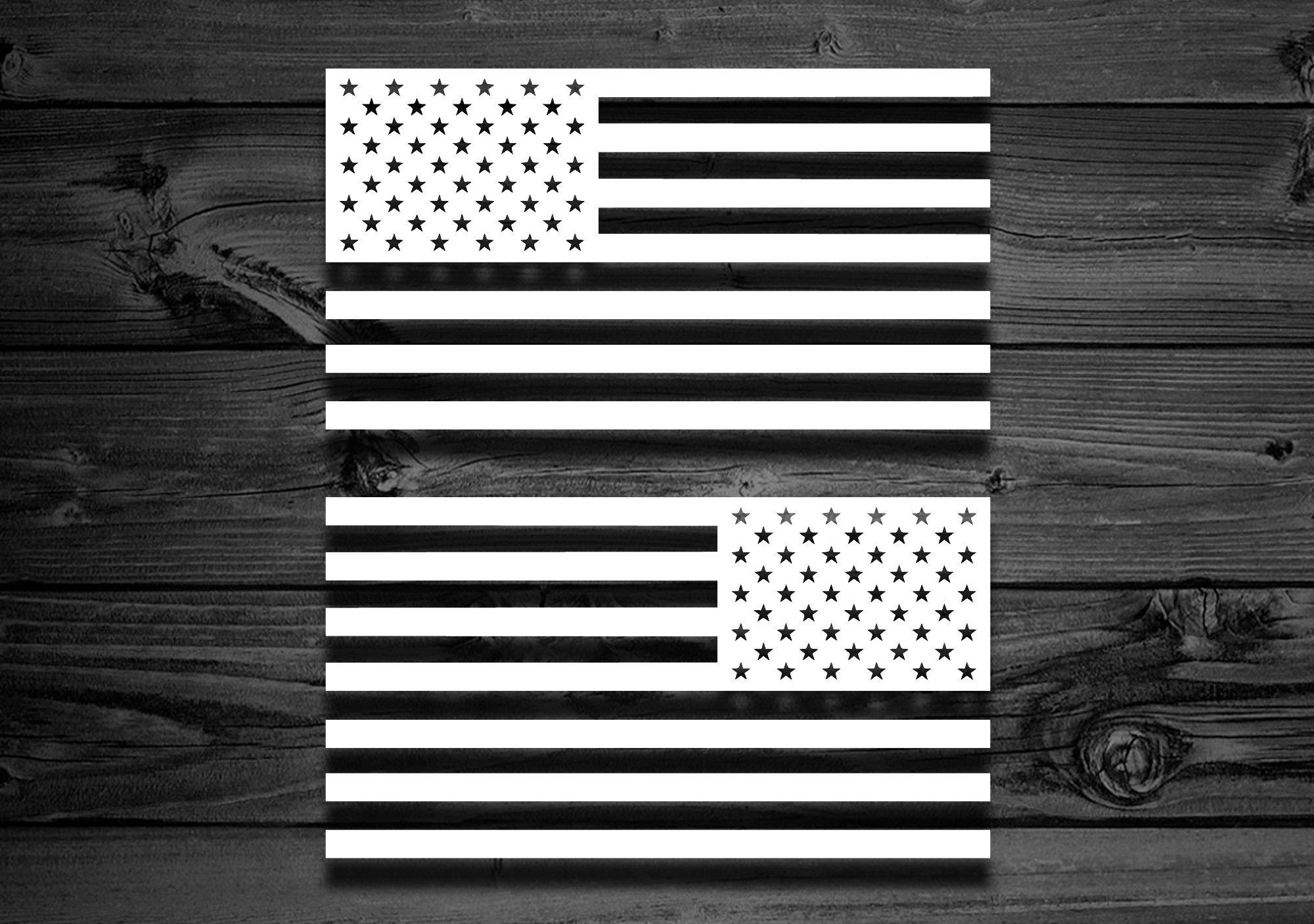 American Flag Decal Pair Car Decals Flag Decal Patriotic - Etsy
