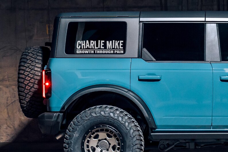 Charlie Mike Motivational Vinyl Decal Sticker | Military | Veteran ...