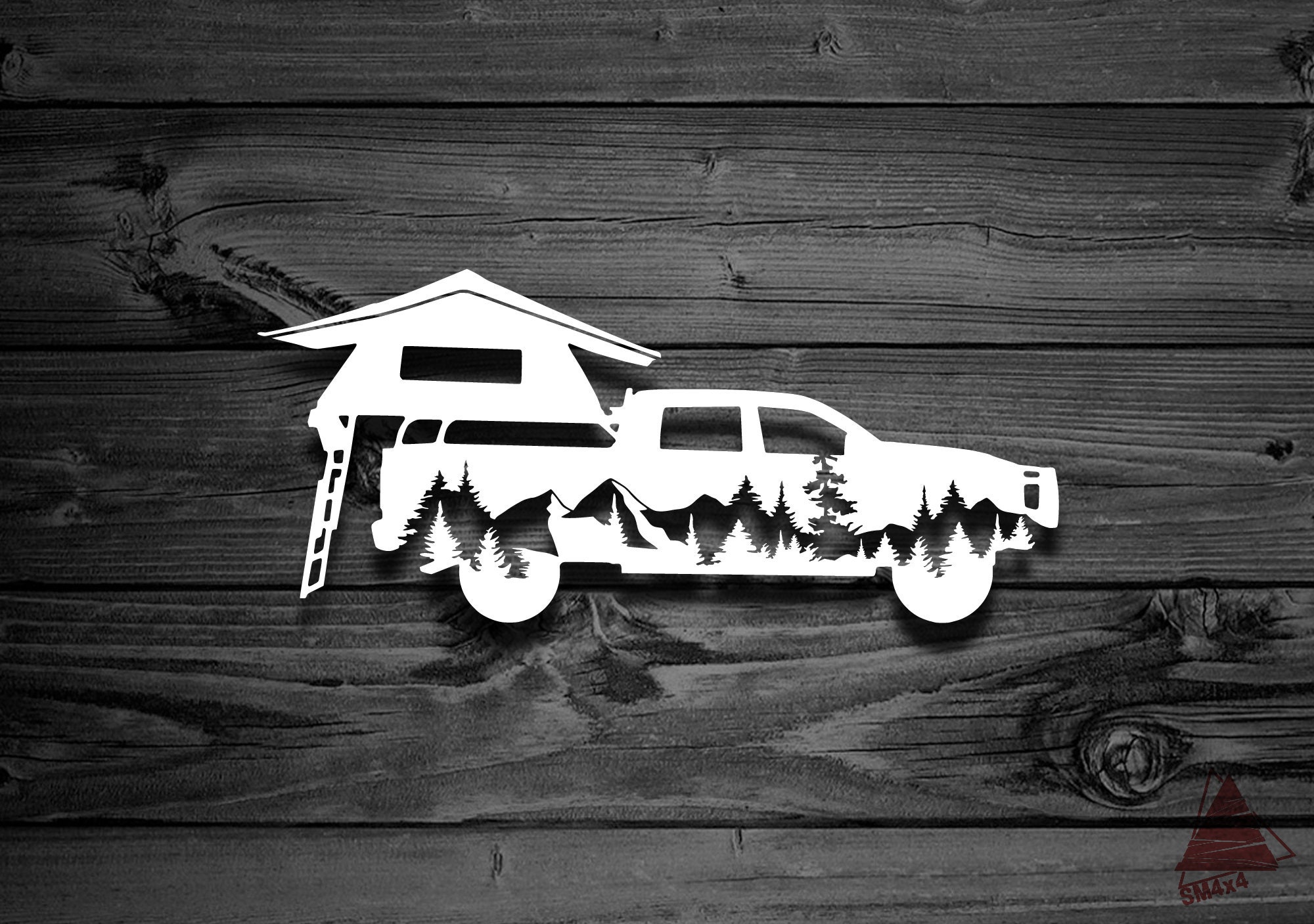Overland Truck Decal, Car Decal, Camping Decal, Mountain Stickers ...