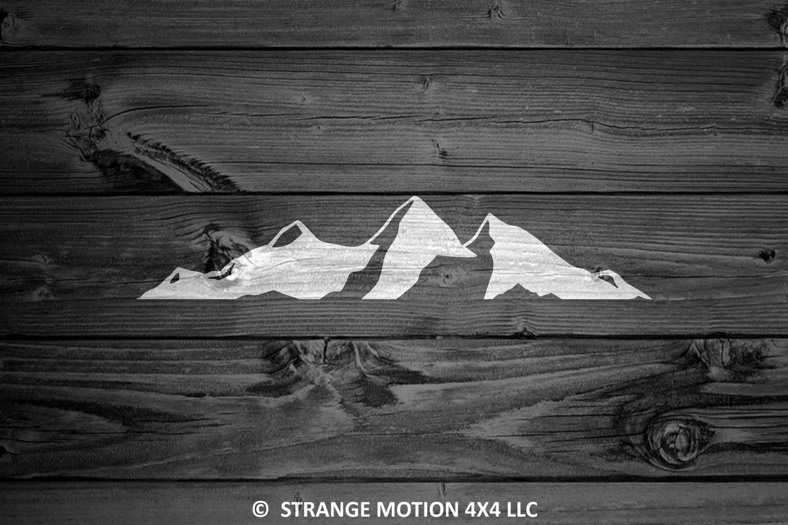 Mountain Car Decal Mountain Decal Mountain Sticker Nature - Etsy