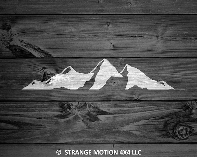 Trees Vinyl Decal Mountain Decal Mountain Sticker Nature - Etsy