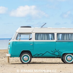 Mountain Sunset Vinyl Decal Car Decal Mountain Sticker - Etsy