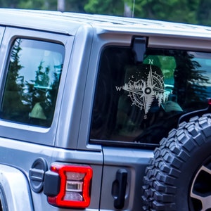 Mountain Compass Decal | Outdoor Decal | Car Decal | Adventure Decal ...