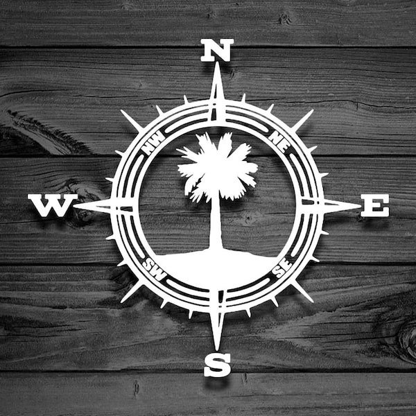 Palmetto Tree Decal - Etsy
