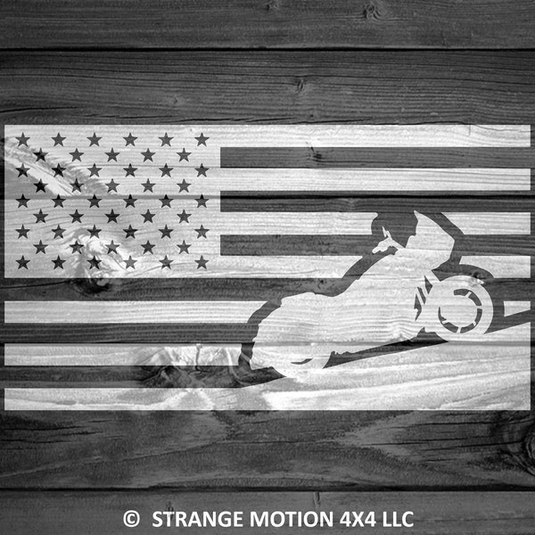 American Flag Bike Decal - Etsy