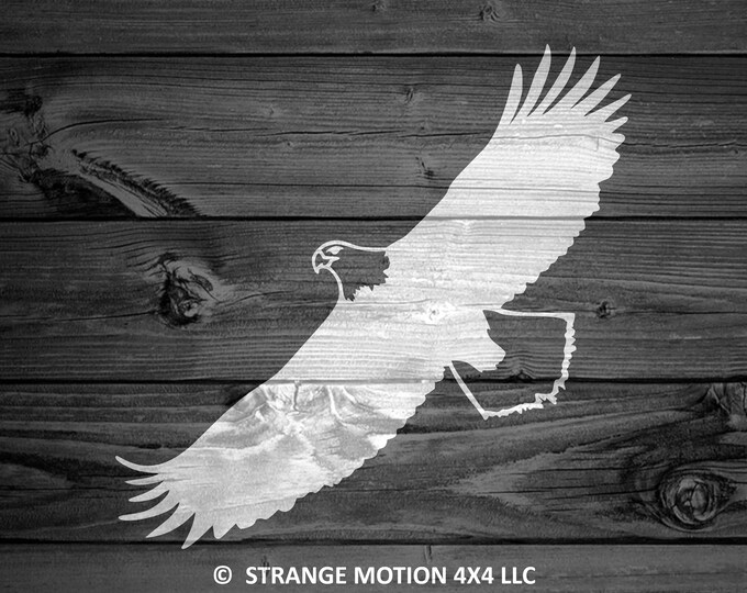Bald Eagle Vinyl Decal Car Decals Mountain Stickers Eagle - Etsy