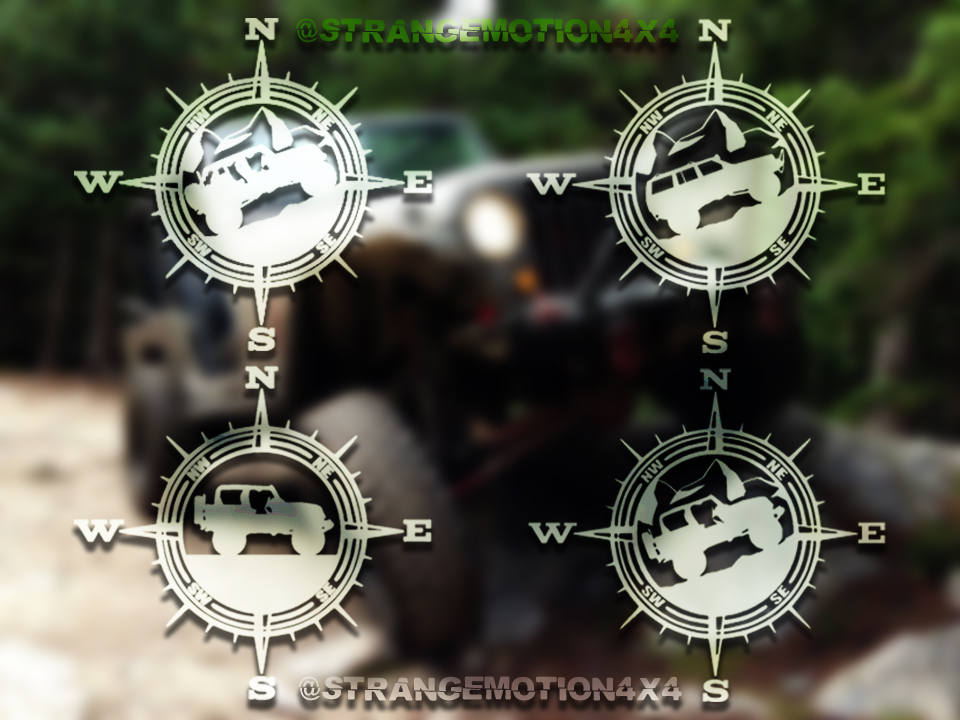 UTV Vinyl Decal Sxs Decal Car Decal Compass Decal Offroad - Etsy