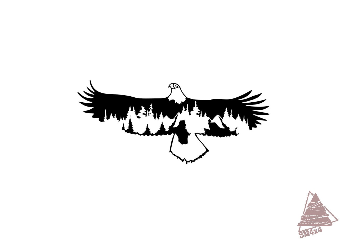 Bald Eagle Vinyl Decal Car Decals Mountain Stickers Laptop - Etsy