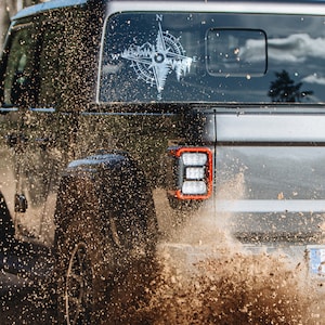 Mountain Compass Decal | Outdoor Decal | Car Decal | Adventure Decal ...