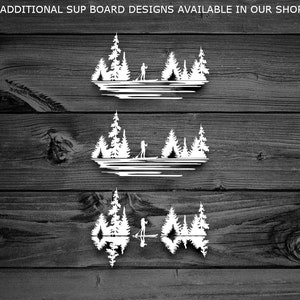SUP Board Decal, Paddle Board Decal, Mountain Sticker, Paddleboarding ...