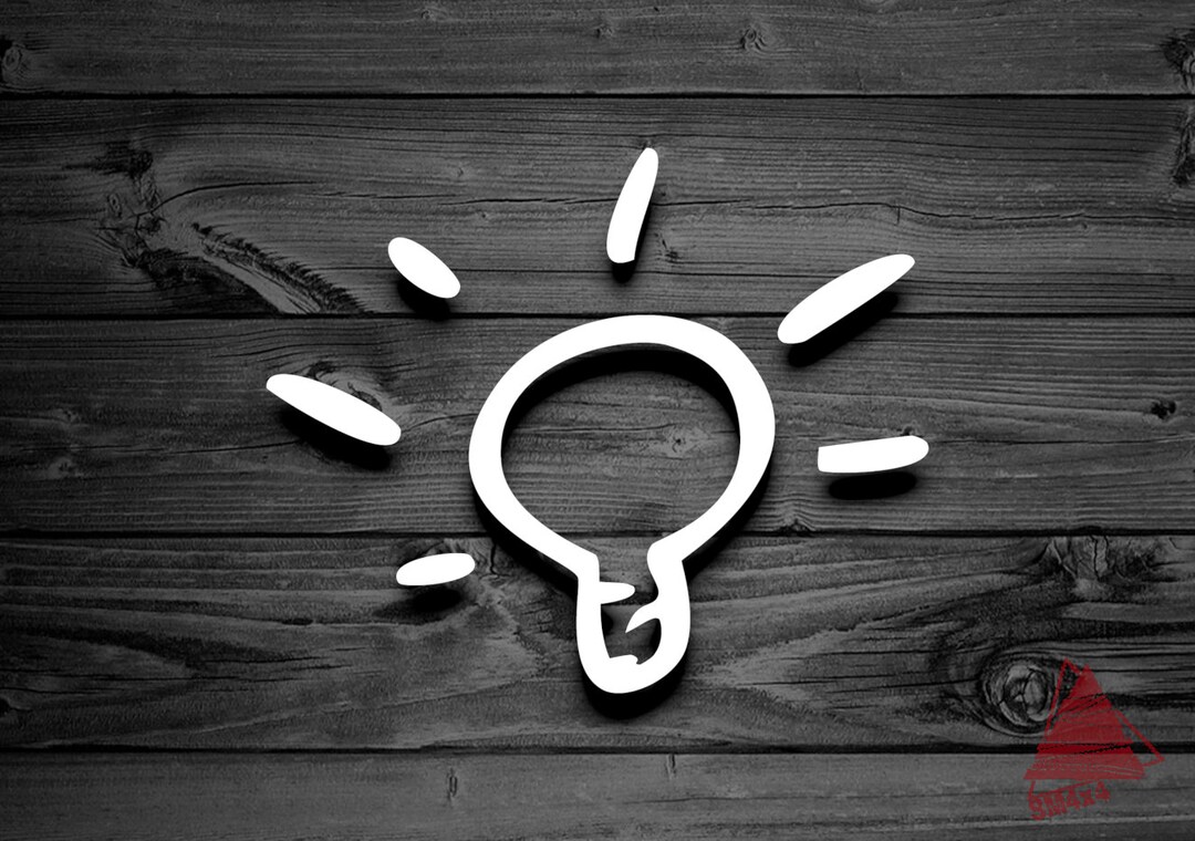 Light Bulb Decal Car Decal Idea Sticker Light Decal - Etsy