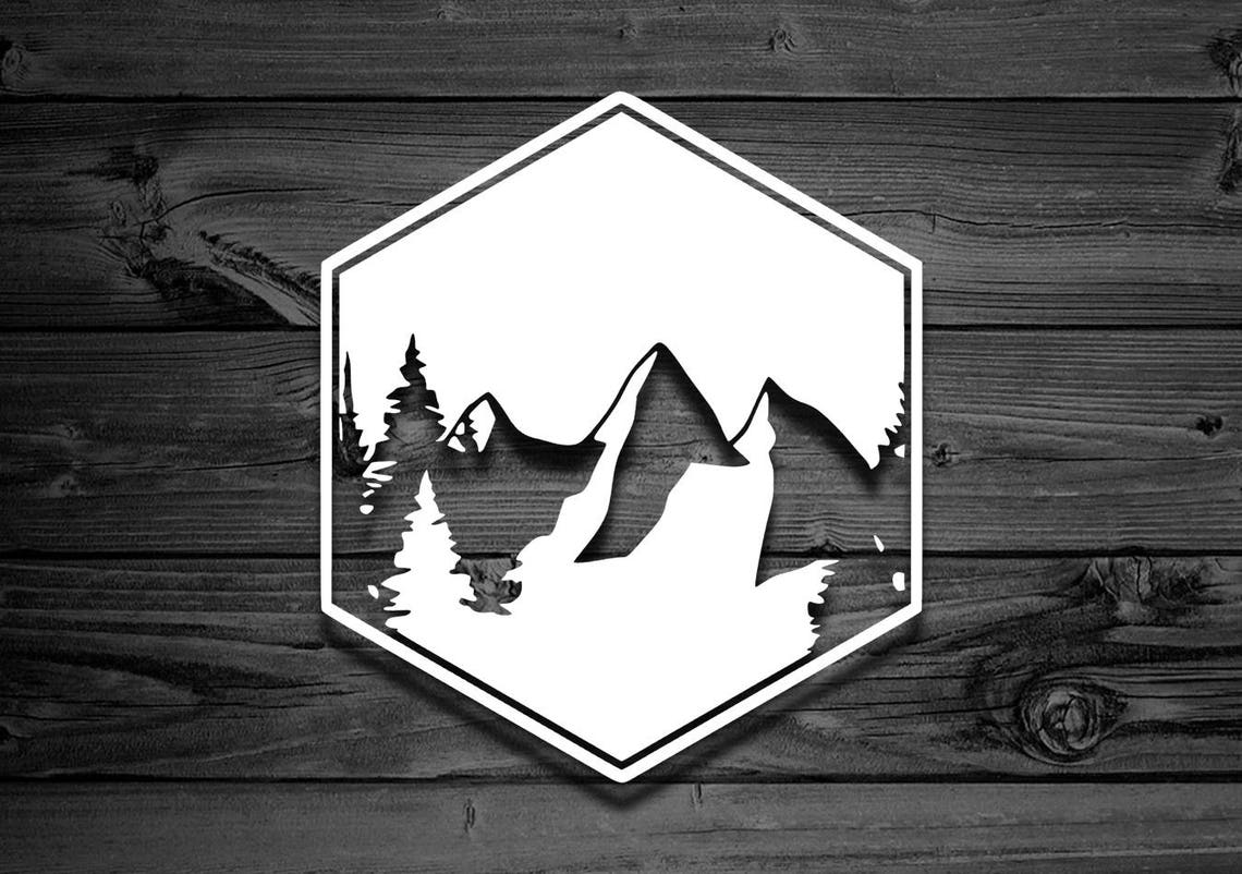 Mountain Decal Car Decal Adventure Decal Mountain Sticker - Etsy