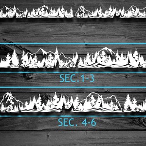 PNW Mountain Banner Vinyl Decal, Mountain Decal, Car Decal, Car Sticker ...