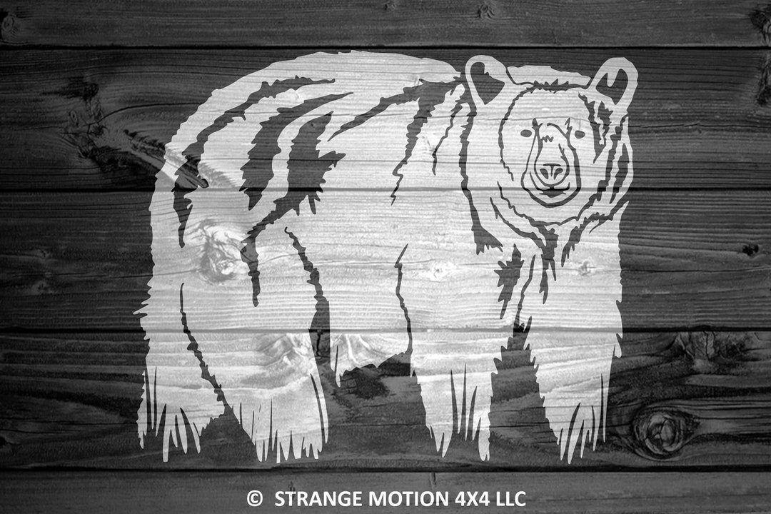 Black Bear Decal Car Decals Mountain Decal Bear Sticker - Etsy