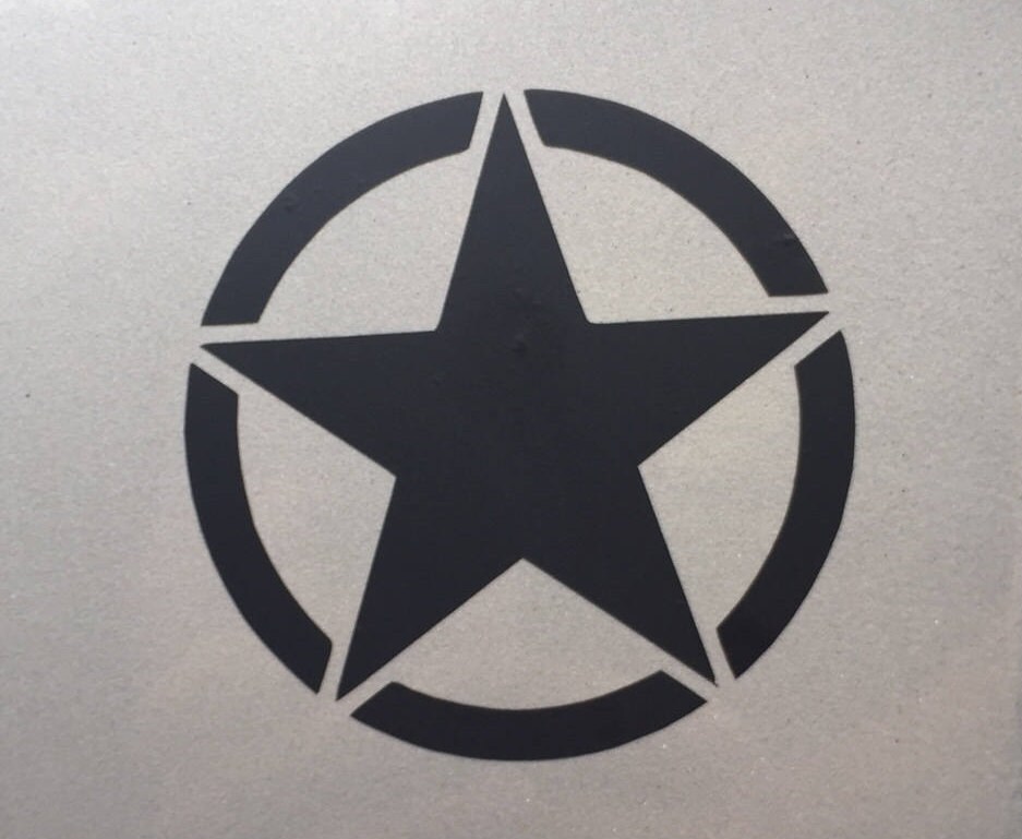 Military Star Vinyl Decal Car Decal Military Decal Army | Etsy