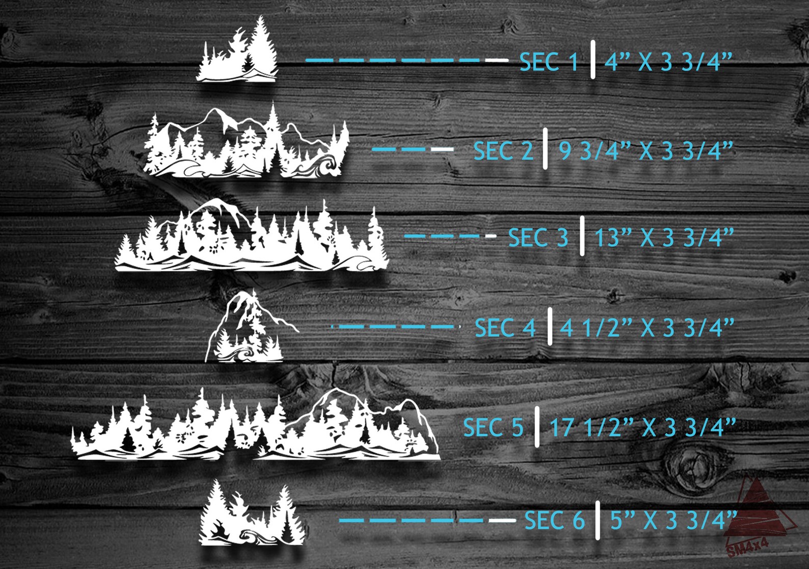 PNW Mountain Banner Vinyl Decal Mountain Decal Car Decal - Etsy Canada