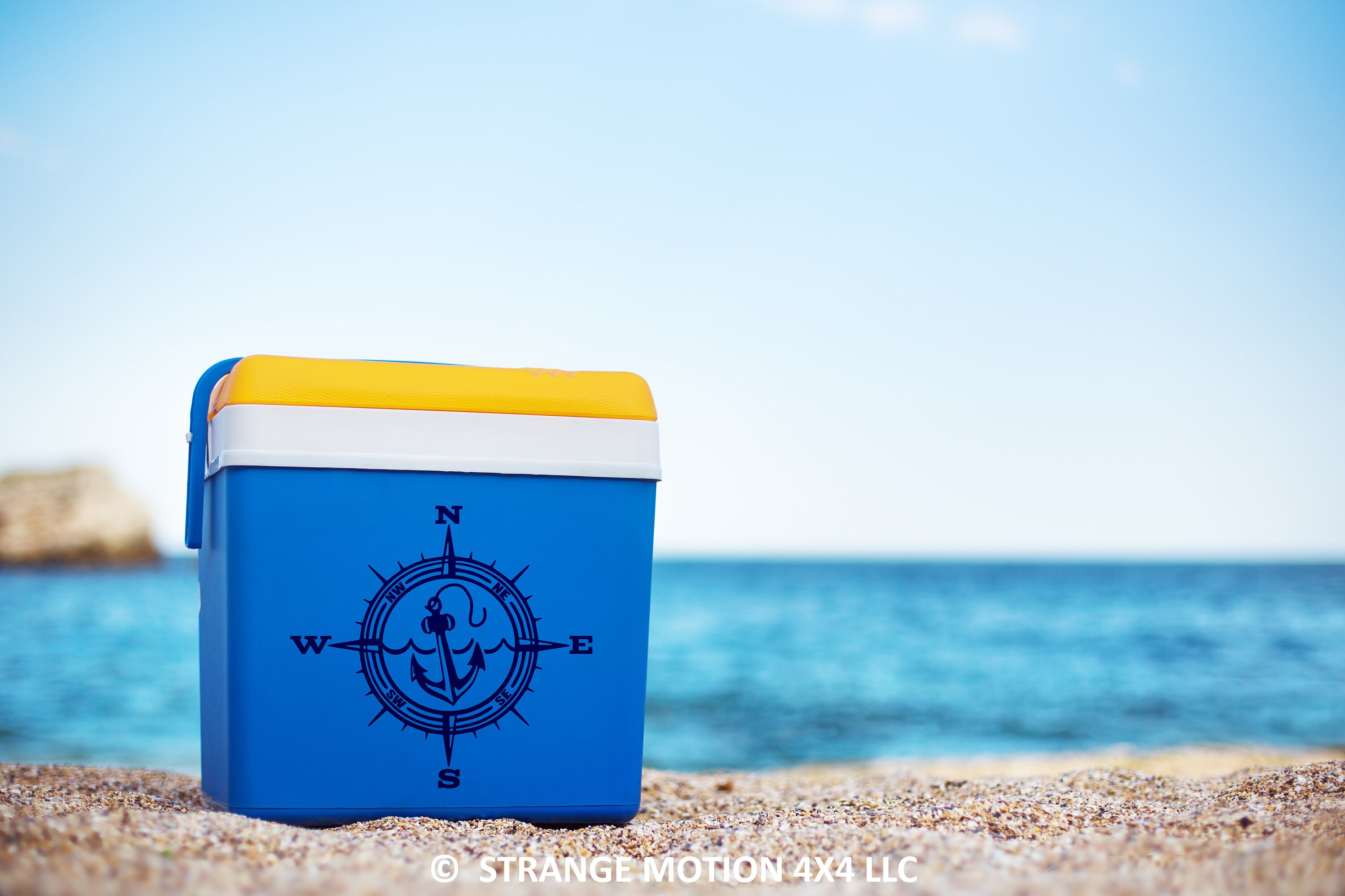 Anchor Compass Vinyl Decal Car Decal Navy Decal Laptop Etsy