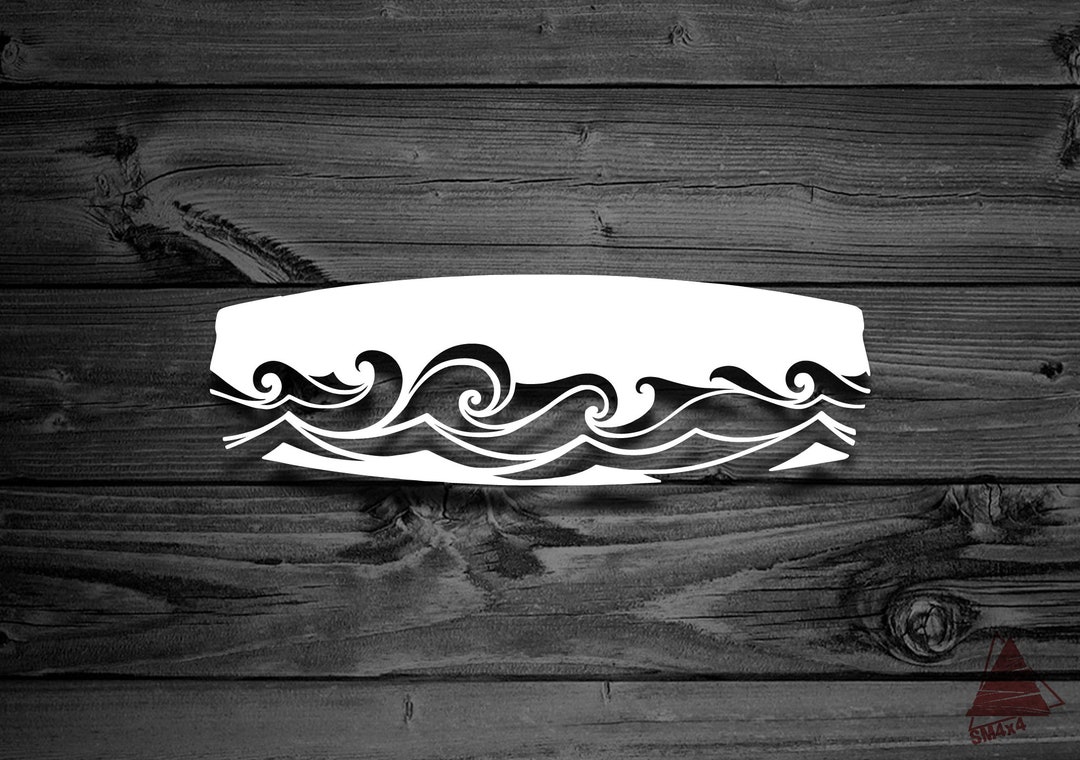 Wakeboard Vinyl Decal, Wave Decal, Mountain Decal, Boat Sticker ...