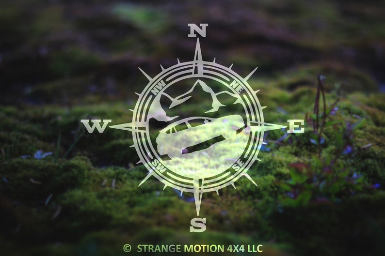 Mountain Decal for Crosstrek Car Decal Compass Decal - Etsy