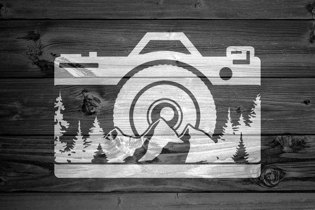 Mountain Camera Decal, Car Decals, Photographer Sticker, Laptop Decal ...