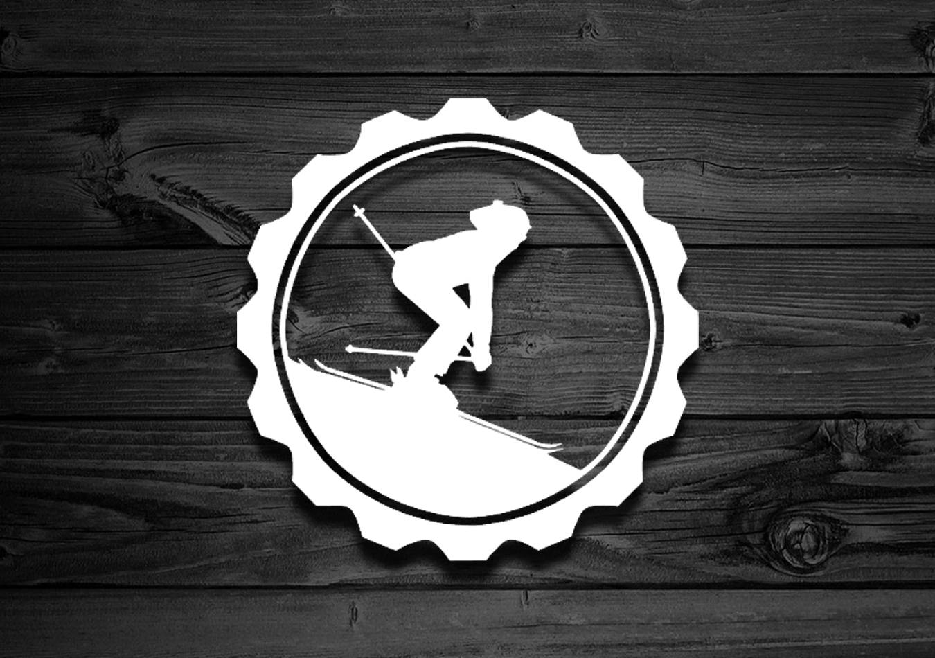 Skier Vinyl Decal Skiing Decal Car Decal Gift for Skier | Etsy