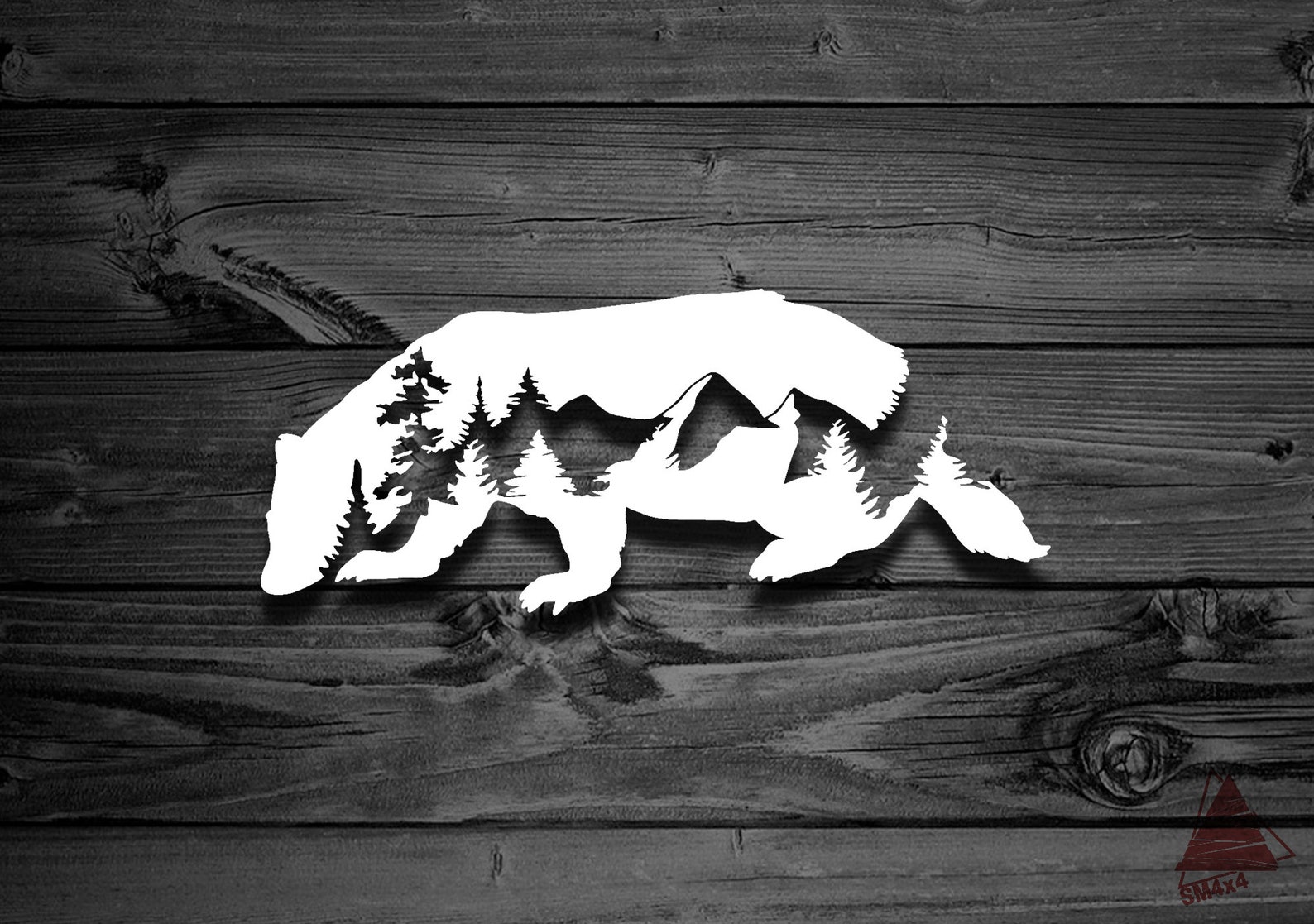 Badger Decal Car Decals Mountain Stickers Laptop Decal | Etsy