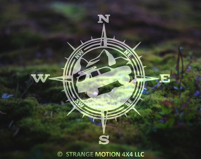 Compass Decal for 4runner, Car Decal, Mountain Decal, Outdoor Decals ...