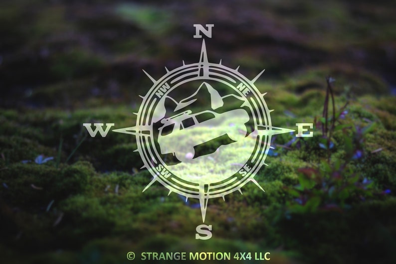 Compass Decal for 4runner Car Decal Mountain Decal Outdoor - Etsy