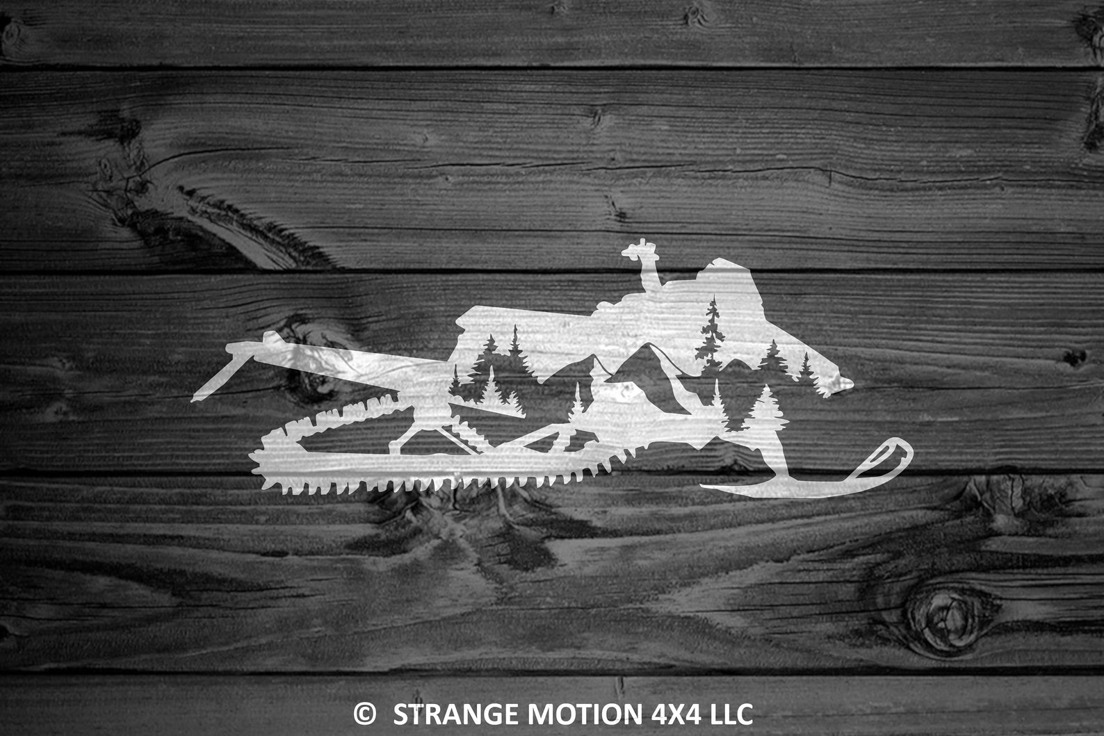 Snowmobile Vinyl Decal Mountain Decal Car Decal Sled Decal - Etsy