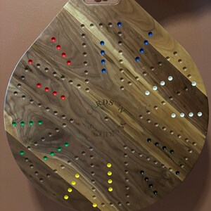 24” 4&6 Player With Handle Walnut Light and Dark - Etsy