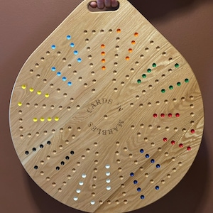 Oak Cards 'N Marbles With Handle - Etsy