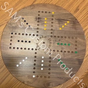 18" or 24" RUSTIC KNOTTY WALNUT Cards 'N Marbles - Etsy