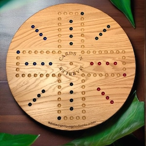 18" or 24" Oak Card 'N Marbles - Etsy