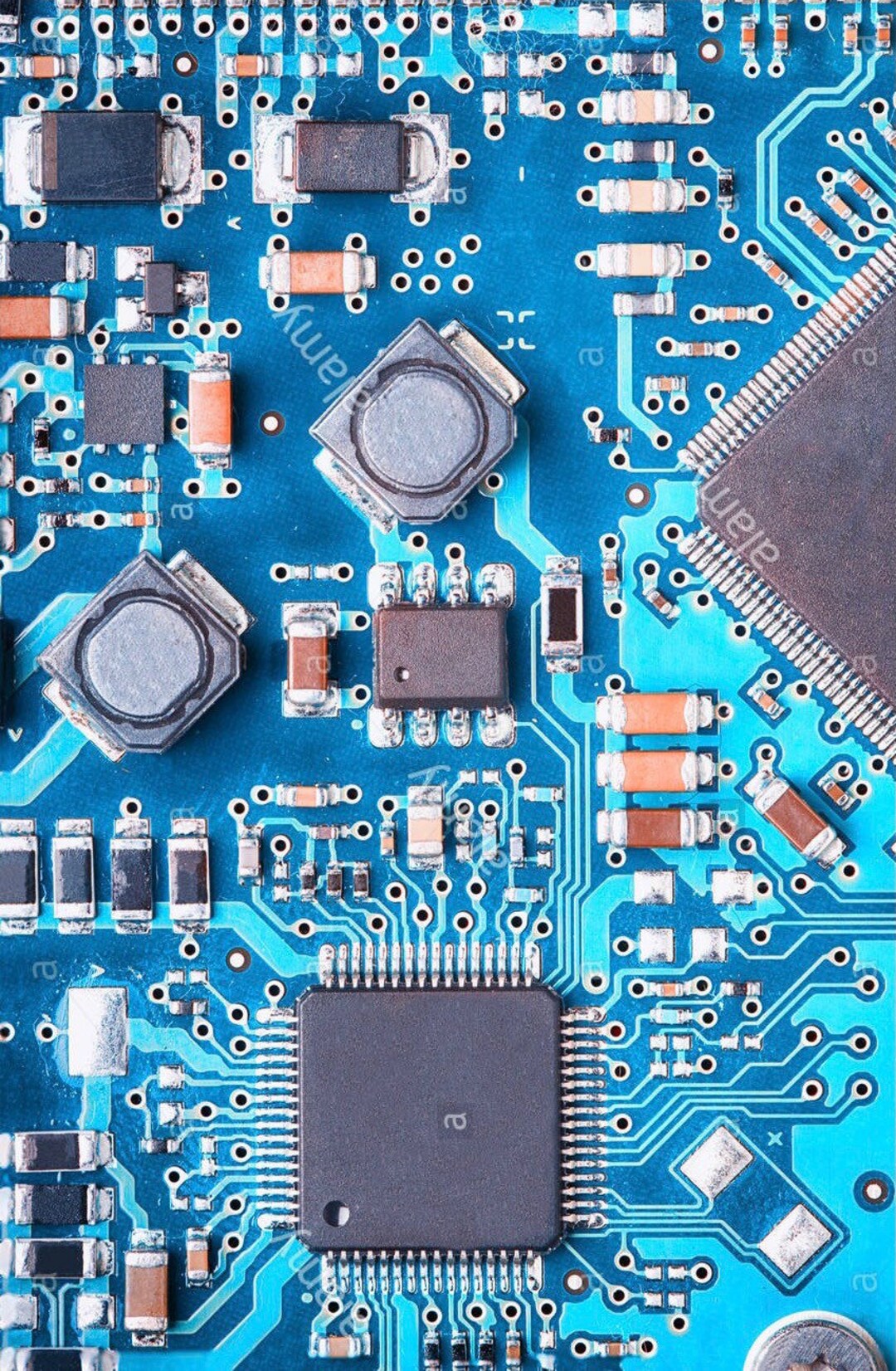 Blue Circuit Board Alumilite Pen Blank - Etsy