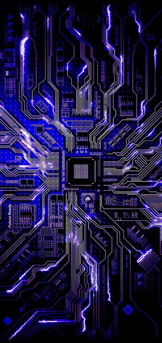 Blue Circuit Board Alumilite Pen Blank | Etsy