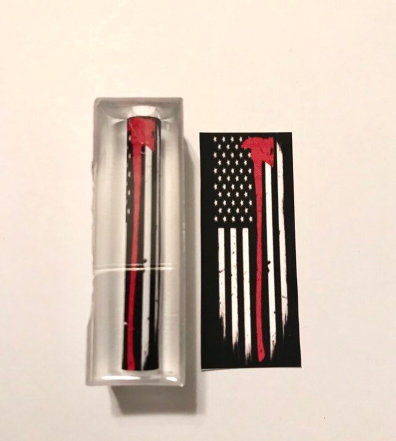 Red Line Axe Flag Alumilite Pen Blank #106 - Etsy