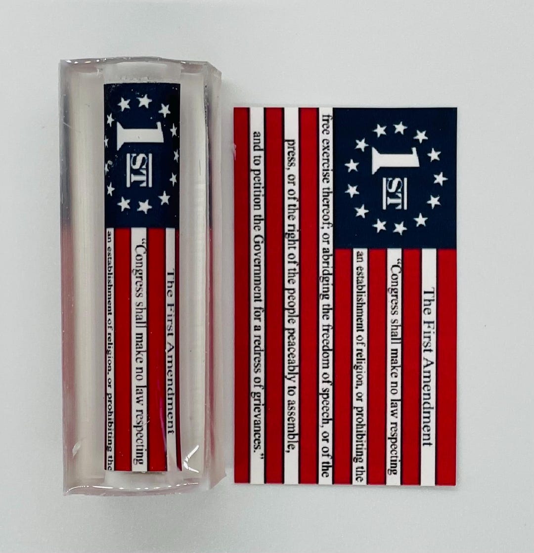 1st Amendment Flag Alumilite Pen Blank - Etsy