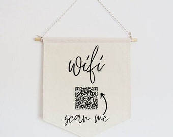 Hanging Qr Code Sign - Etsy